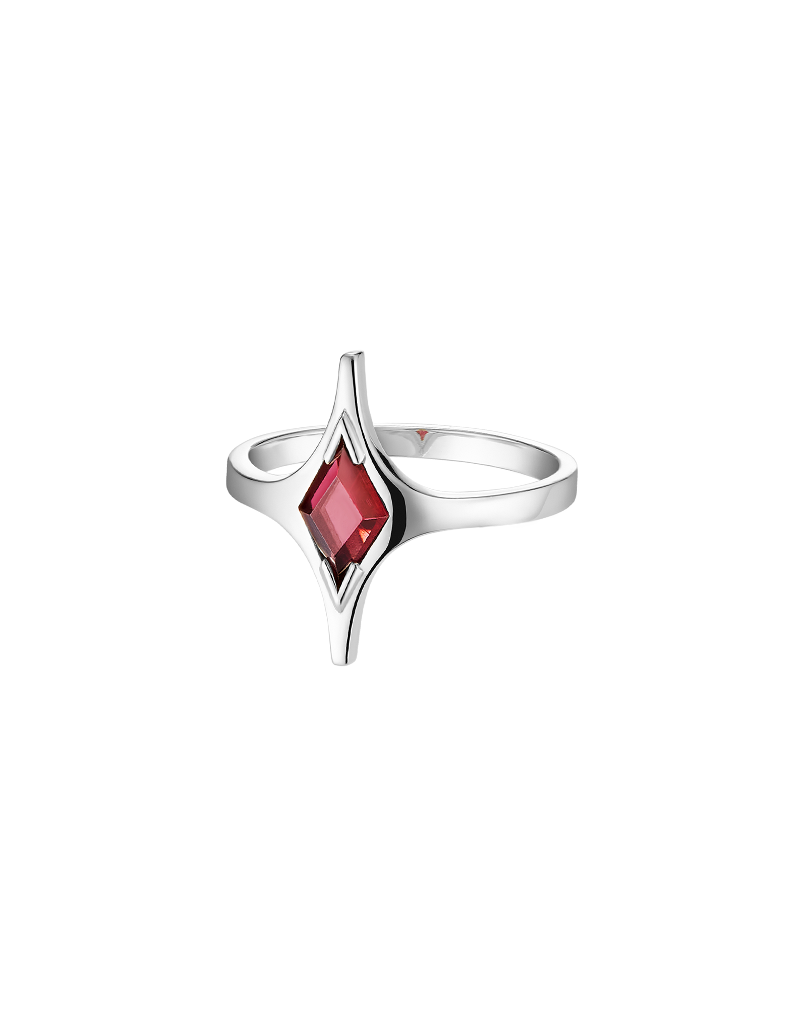 MAR ring with red garnet – Alohagaia