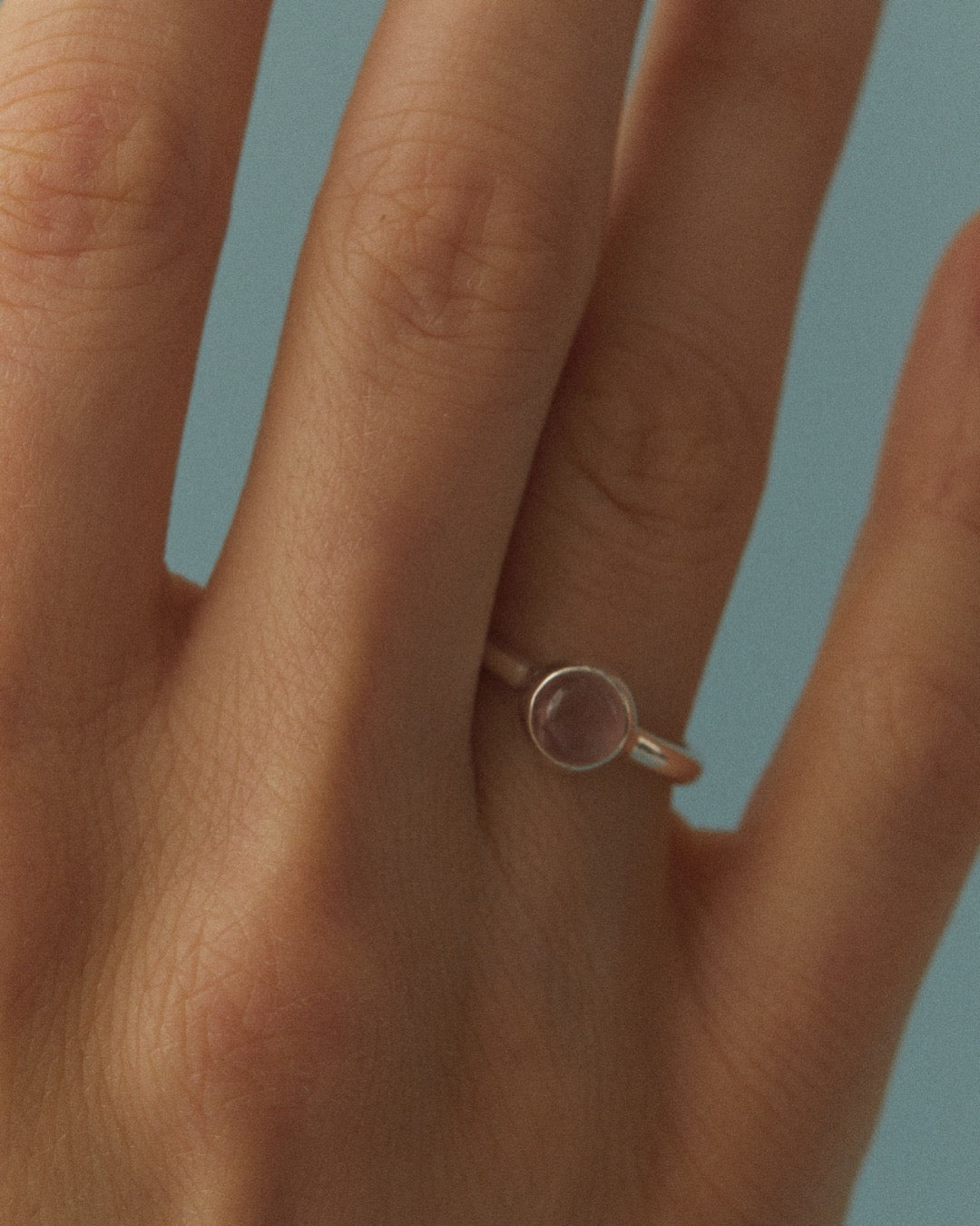 ALPHA ring with rose quartz – Alohagaia