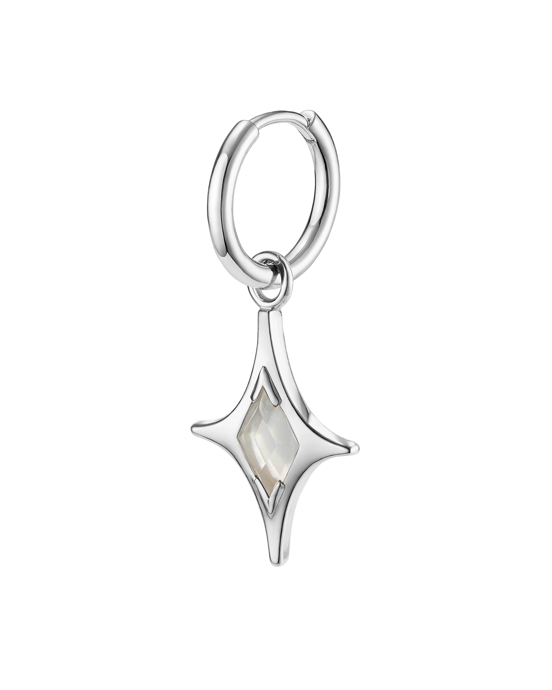 MAR charm on Basic (S) hoop with quartz crystal – Alohagaia